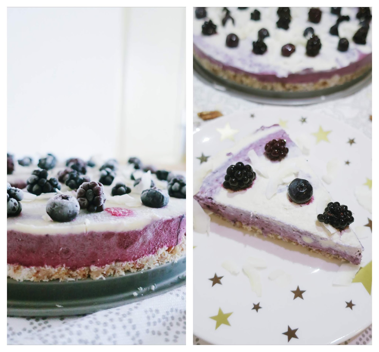 Deeb's blog: Reteta simpla de cheesecake raw vegan cu afine