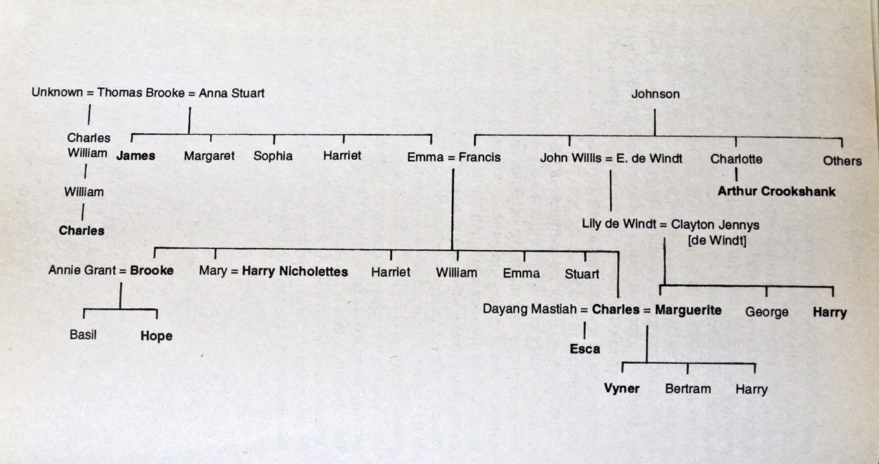 The Story of Sarawak: The Brooke Family Tree