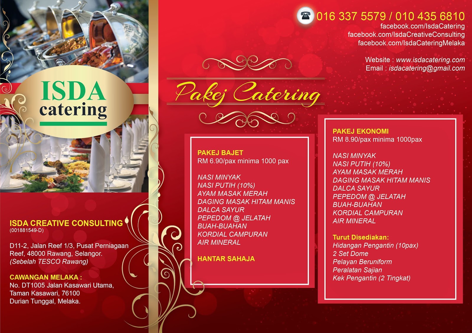 Manakala PAKEJ KATERING MELAKA yang kami promosikan di Melaka untuk ...