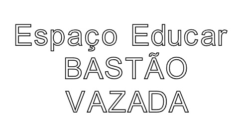 Fonte bastão vazada ou imprensa vazada para baixar! Fontes pedagógicas ...