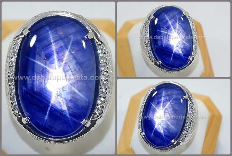 Elegant Big Size Blue SAFIR Star. No Heat - SPS 191