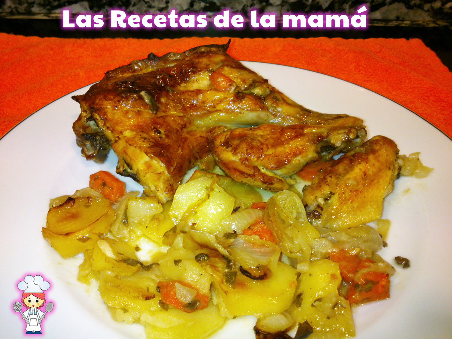 Las recetas de la Mamá: Receta de Pollo al horno con vino blanco