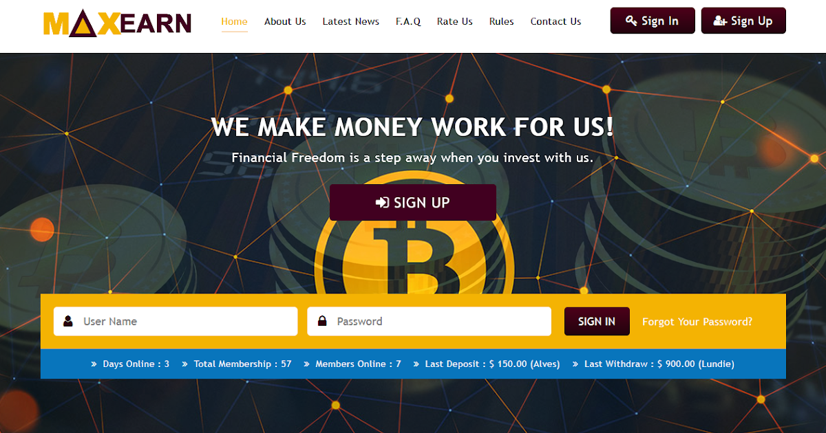 The BTC Investment That Pays - maxearn.biz - BigMouth
