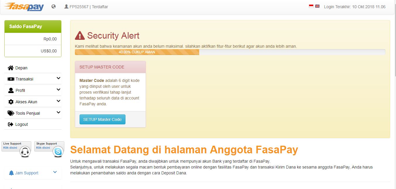 ZONA FOREX: CARA MUDAH CEPAT DAN TEPAT DAFTAR FASAPAY COM DAN ID