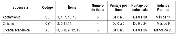 ESTADISTICANDO: ESCALA MASLACH BURNOUT INVENTORY (MBI)