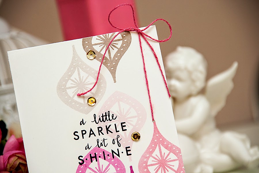 A Little Sparkle Holiday Card - Neat and Tangled