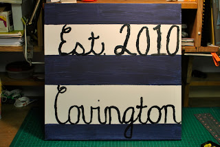 Covington and Co.: Tutorial Tuesday {Personalized Est. Sign}