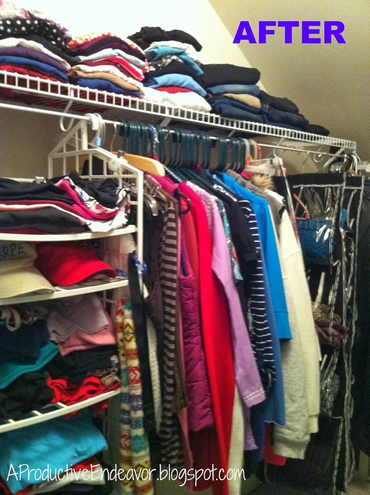 A Productive Endeavor: Clearing out my Clothes Closet