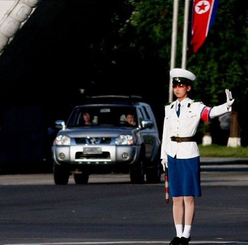 KNOW YOUR ENEMY: North Korea's Pyongyang Traffic Girls!