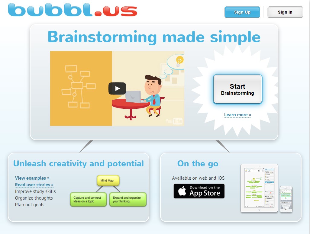 The Triumph: Bubbl.us for Brainstorming
