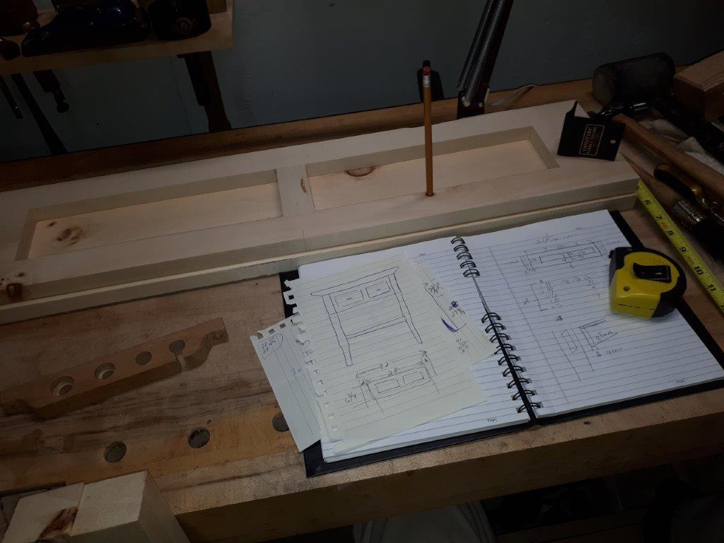 The Valley Woodworker: The Hall table prototype