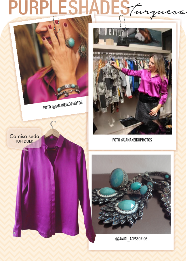 Opinobox: Combinando Violeta com Turquesa.