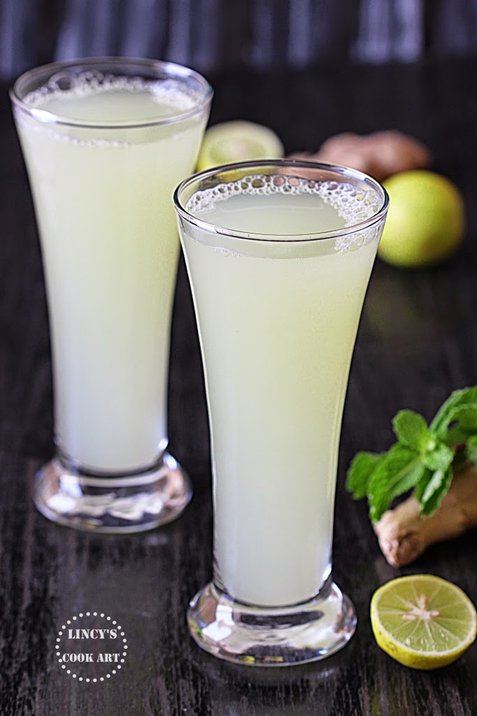 Ginger Lemonade ~ Lincy's Cook Art