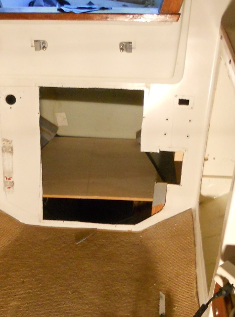 Ericson 25, Oystercatcher: Lazarette Modifications, Part 2: New Hatches