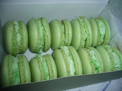 TrucVy-Zoe's Zone: Pandan Macarons with Coconut Filling
