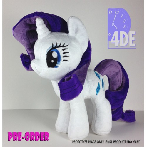 Equestria Daily - MLP Stuff!: 4DE Rarity Plushie Arrives for Pre-Order!