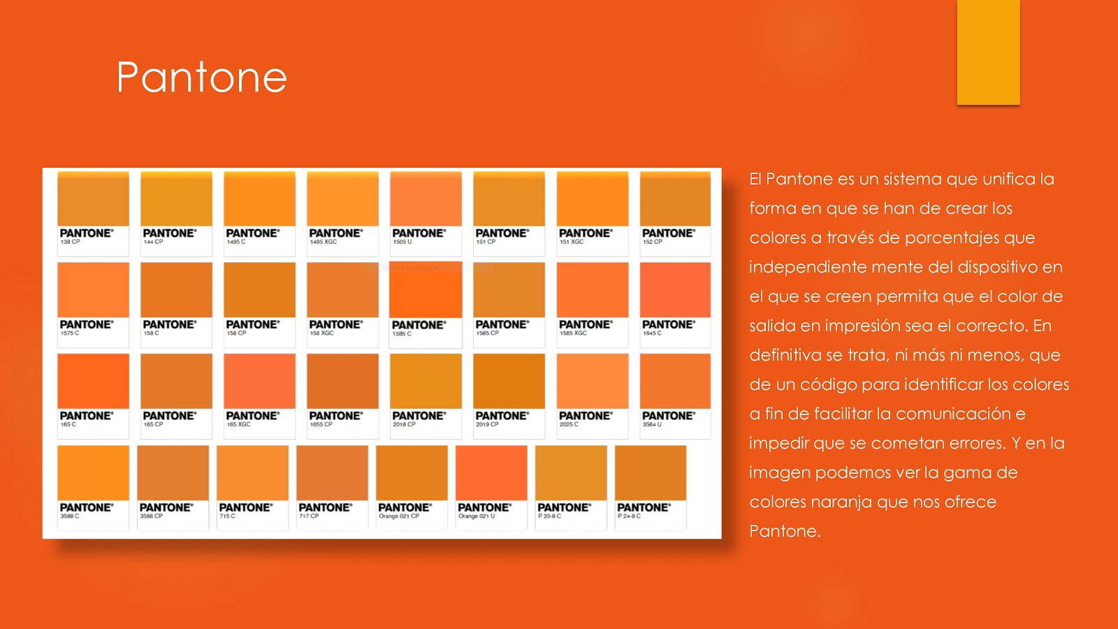 9. PRESENTACIÓN: COLOR NARANJA (Ejercicio 4)
