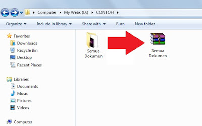 CARA MUDAH MEMBUAT FILE FOLDER MENJADI RAR ATAU ZIP DENGAN WINRAR