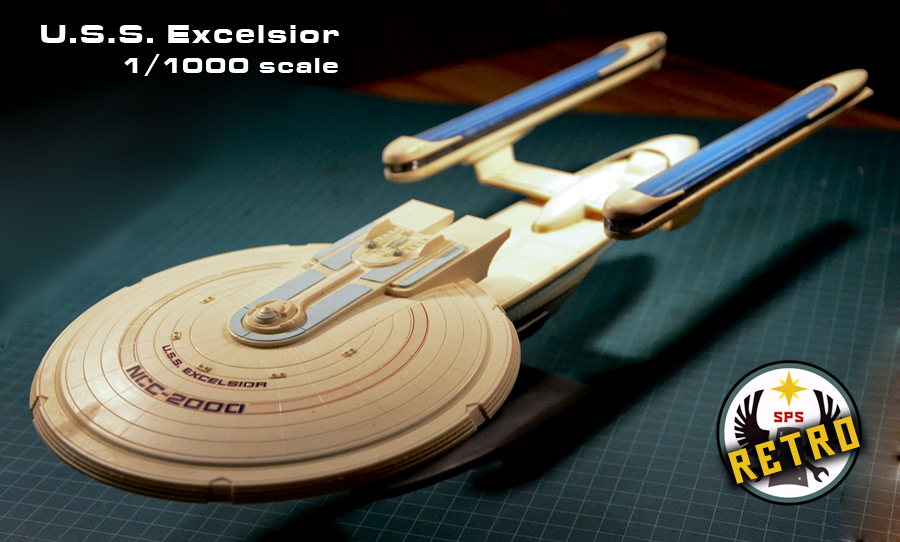 U.S.S. Excelsior, NCC-2000 (1/1000 scale model)