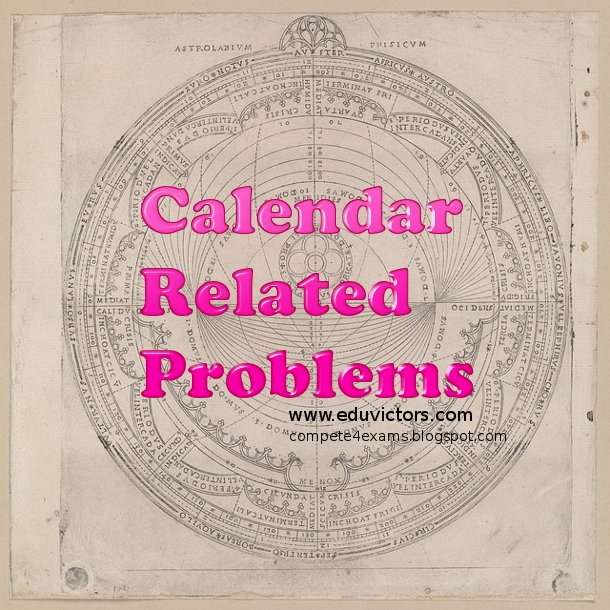 Quantitative Reasoning - CALENDAR Problems - Excel In Competitive Exams ...