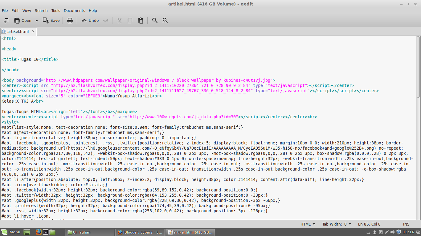 membuat artikel keren di HTML | Yusup's Blog