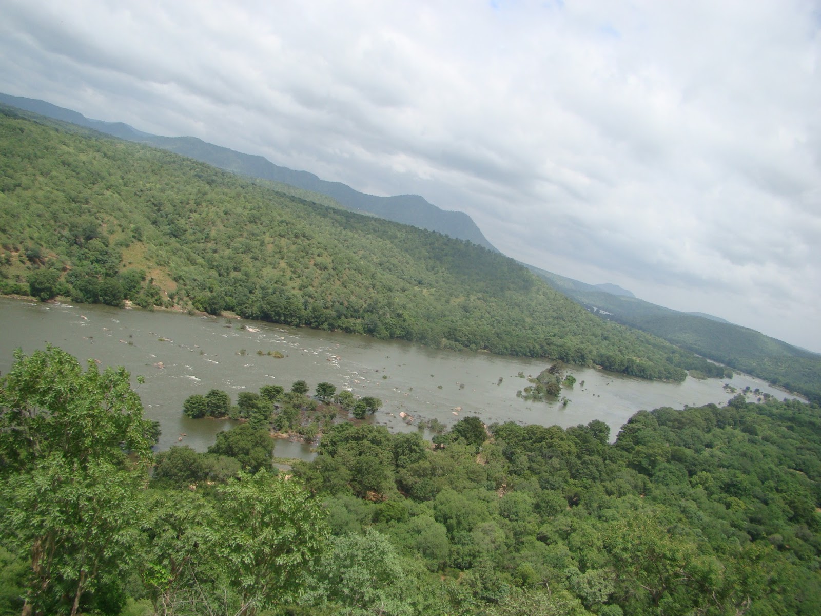 River Kaveri at Bheemeshwari- then and now - eNidhi India Travel Blog