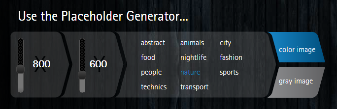 DrWeby Consultor Web: Generador de imágenes de relleno para nuestros ...