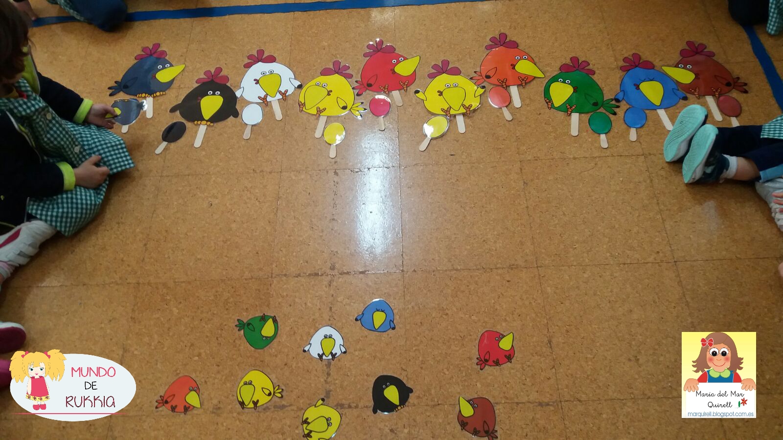 MATEMÁTICAS ABN. CUENTO: LAS 10 GALLINAS. PROYECTO: "LOS PEQUEDERECHOS."