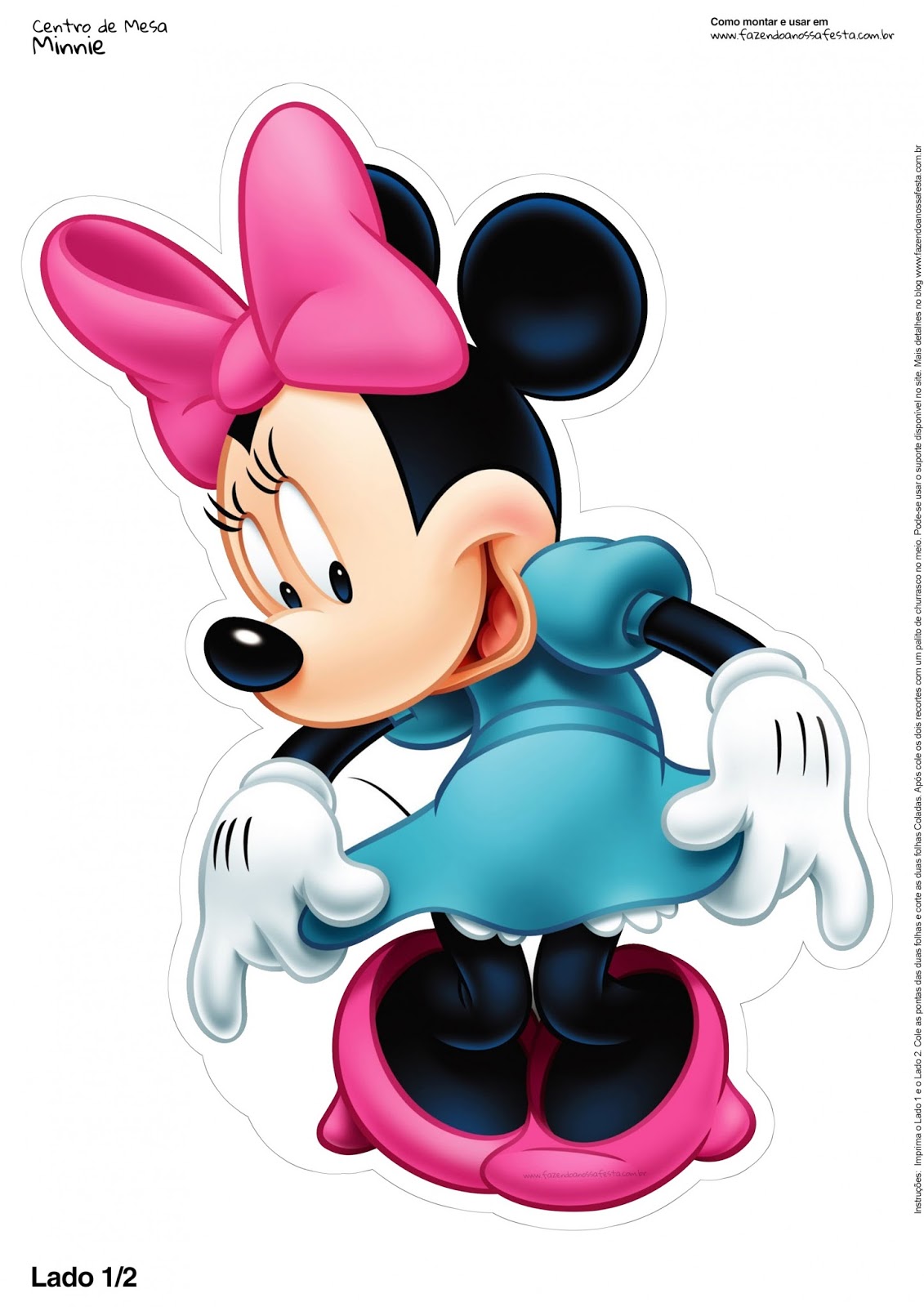 Minnie Mouse: Free Printable Centerpieces. - Oh My Fiesta! in english