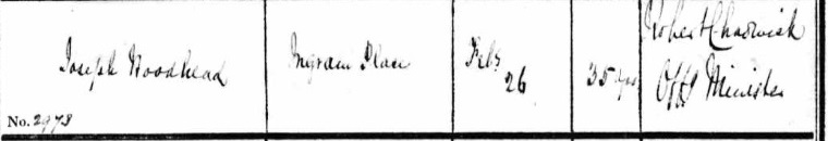 Where are we all Now: Investigating Joseph Woodhead of Rothwell & his ...