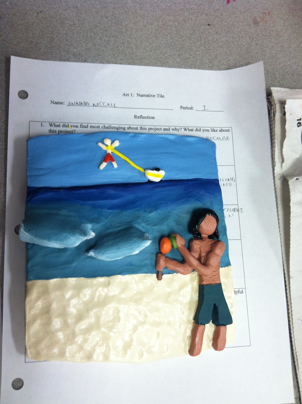 Adventures of Creativity.: Student Work: Narrative Clay Tiles (+ Clay ...
