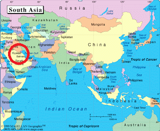 Kuweit Mapa Geográfico