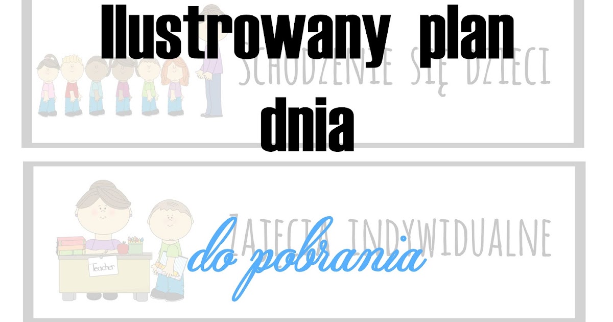 Ilustrowany plan dnia DO POBRANIA