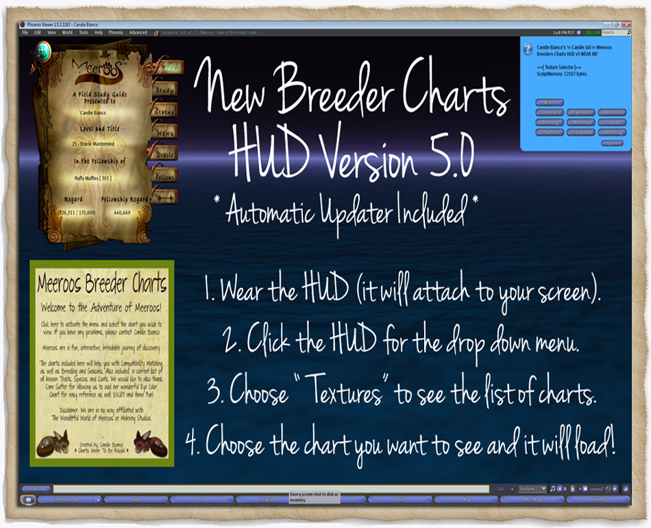 Our Magical Meeroos: BRAND NEW FREE BREEDER CHARTS & HUD v25.0
