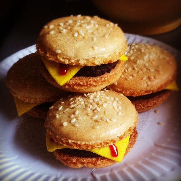 Other Amusements: Burger Macarons