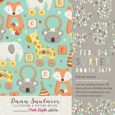 print & pattern: SURTEX 2019 - pink light studio