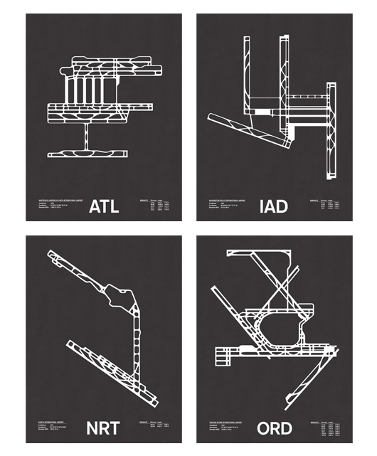 Airport Runway Posters by Jerome Daksiewicz | The Collective Loop