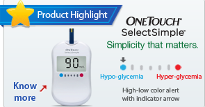 One Touch Select Simple Glucometer - Health Tips