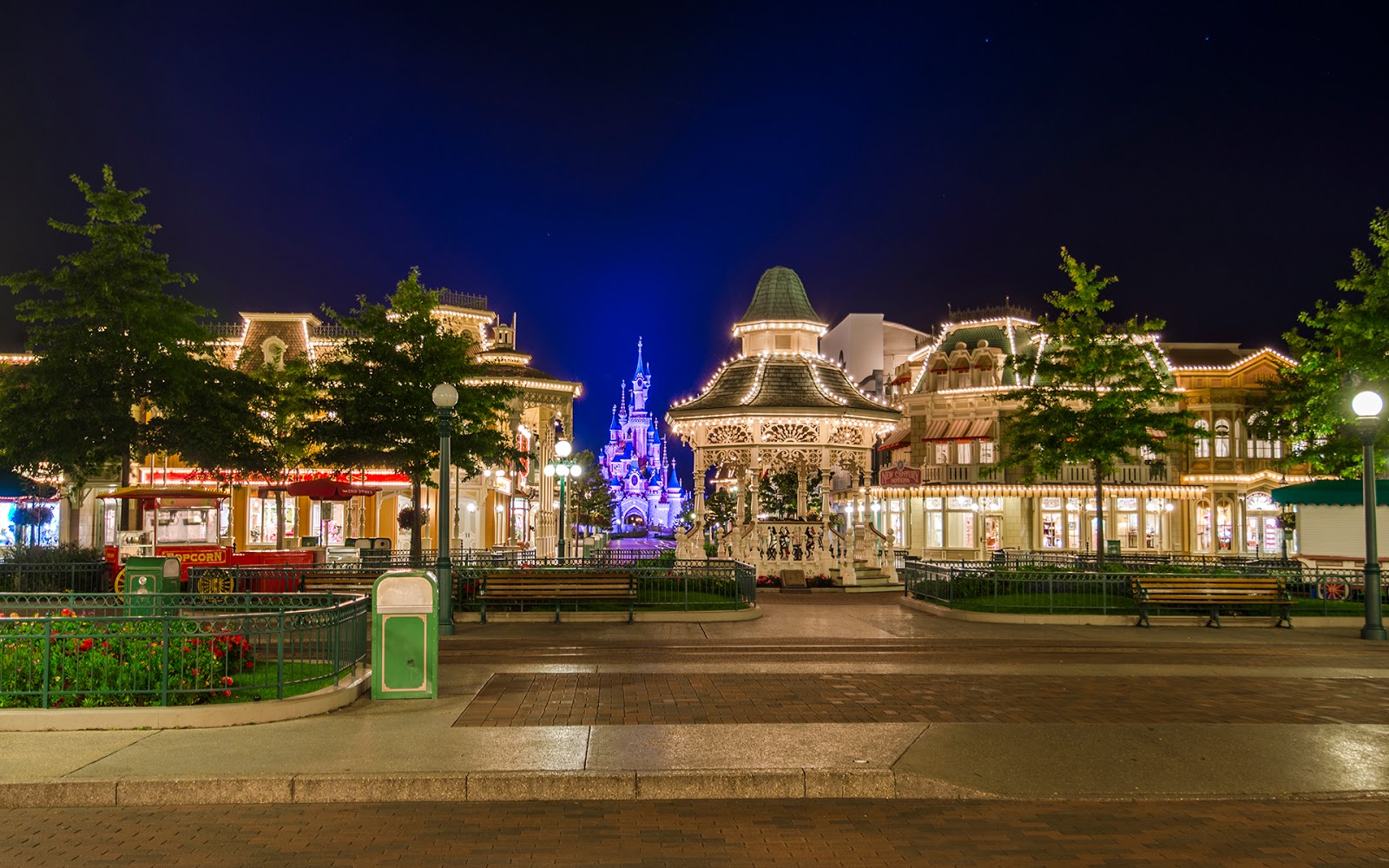 A European Town Square Night