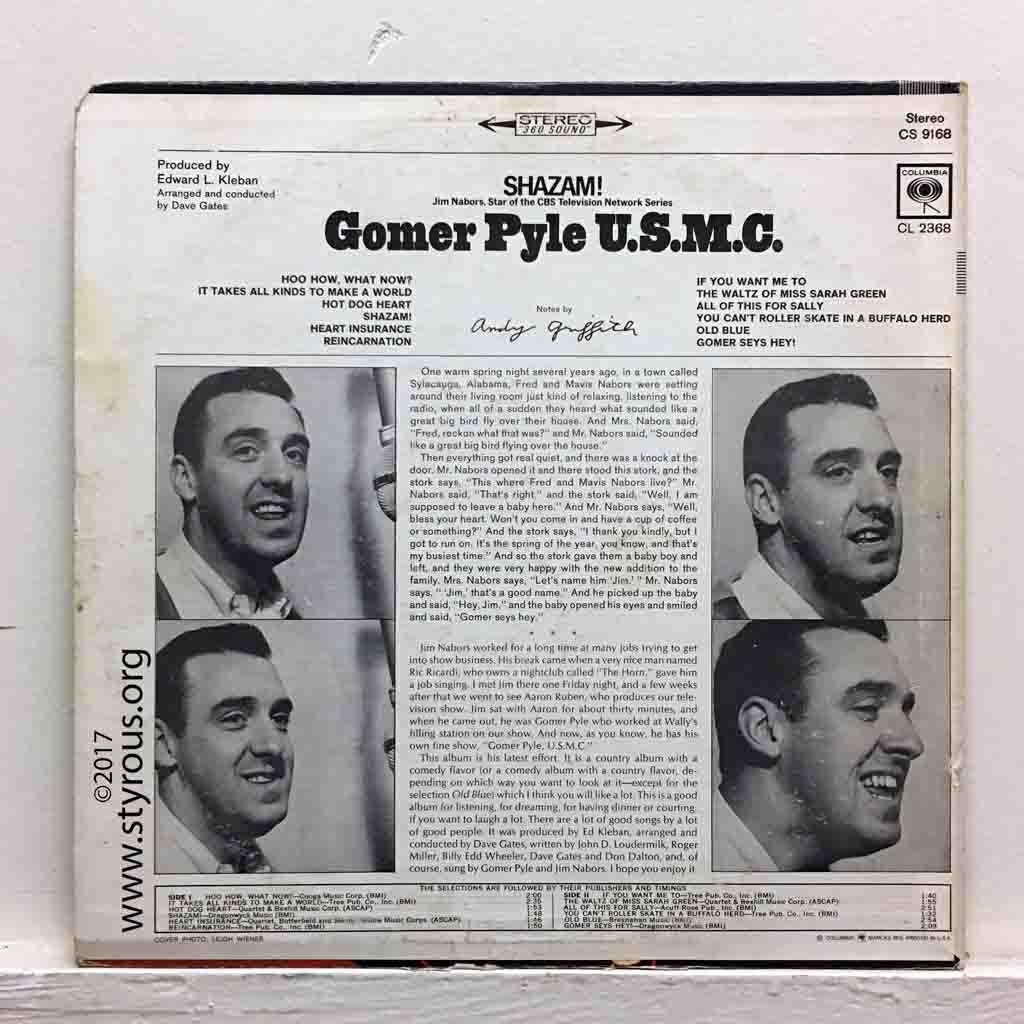 The Styrous® Viewfinder: 20,000 Vinyl LPs 118: Jim Nabors ~ A goofy guy ...