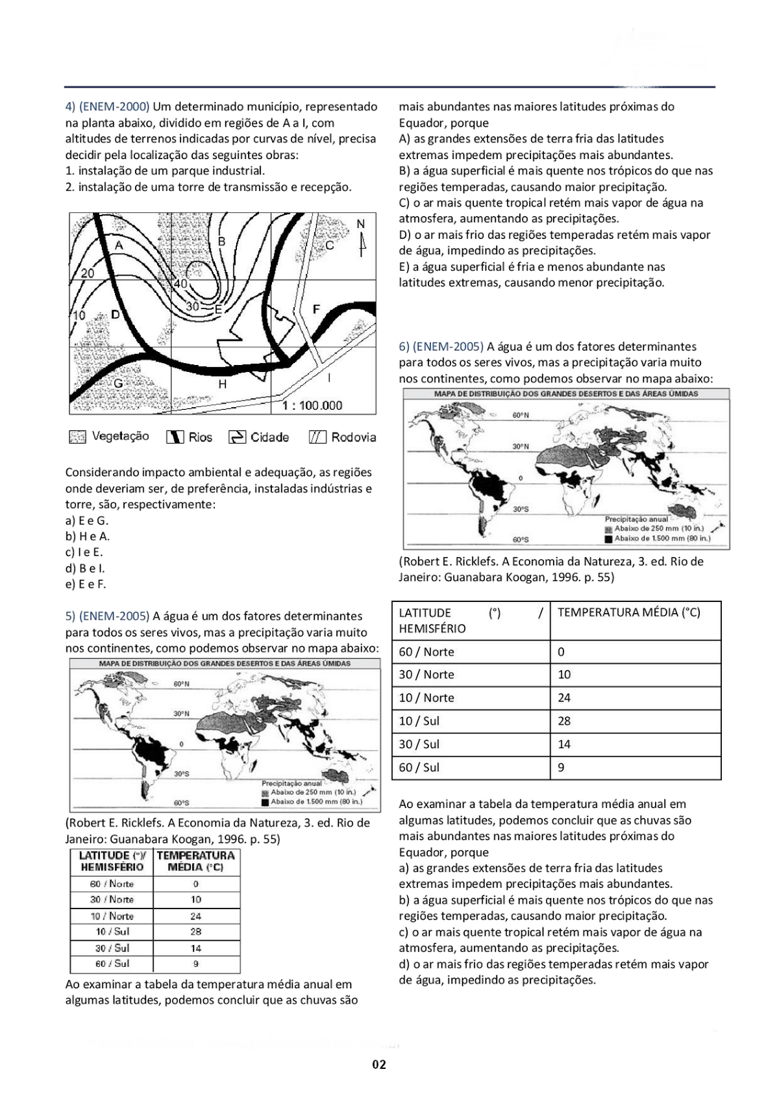 Atividade Sobre Cartografia 6 Ano - BRUNIV Atividade Sobre Cartografia 6 Ano - BRUNIV