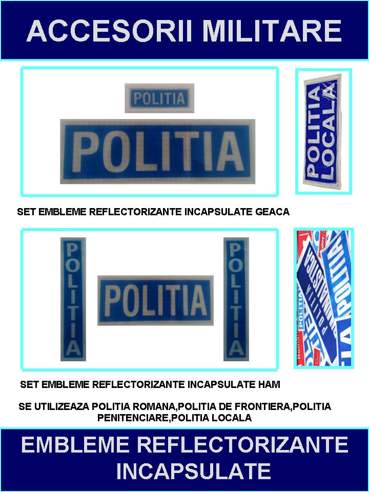 IMBRACAMINTE TINUTA UNIFORME POLITIA ROMANA: ACCESORII UNIFORMA