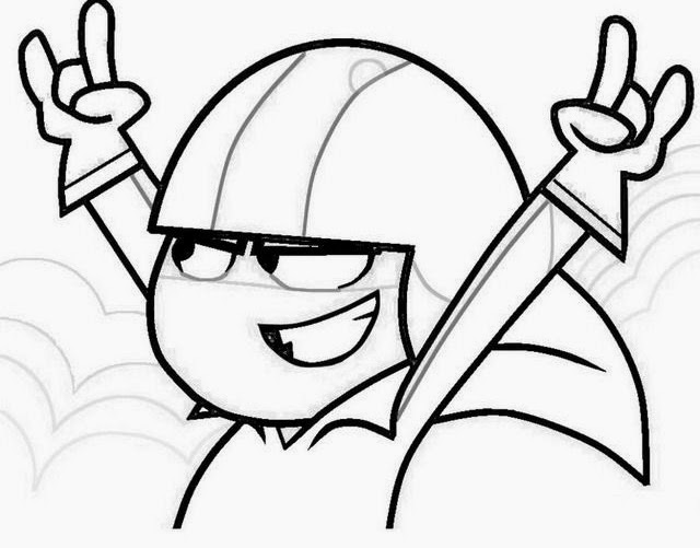 Dibujo para colorear de kick buttowski - Imagui
