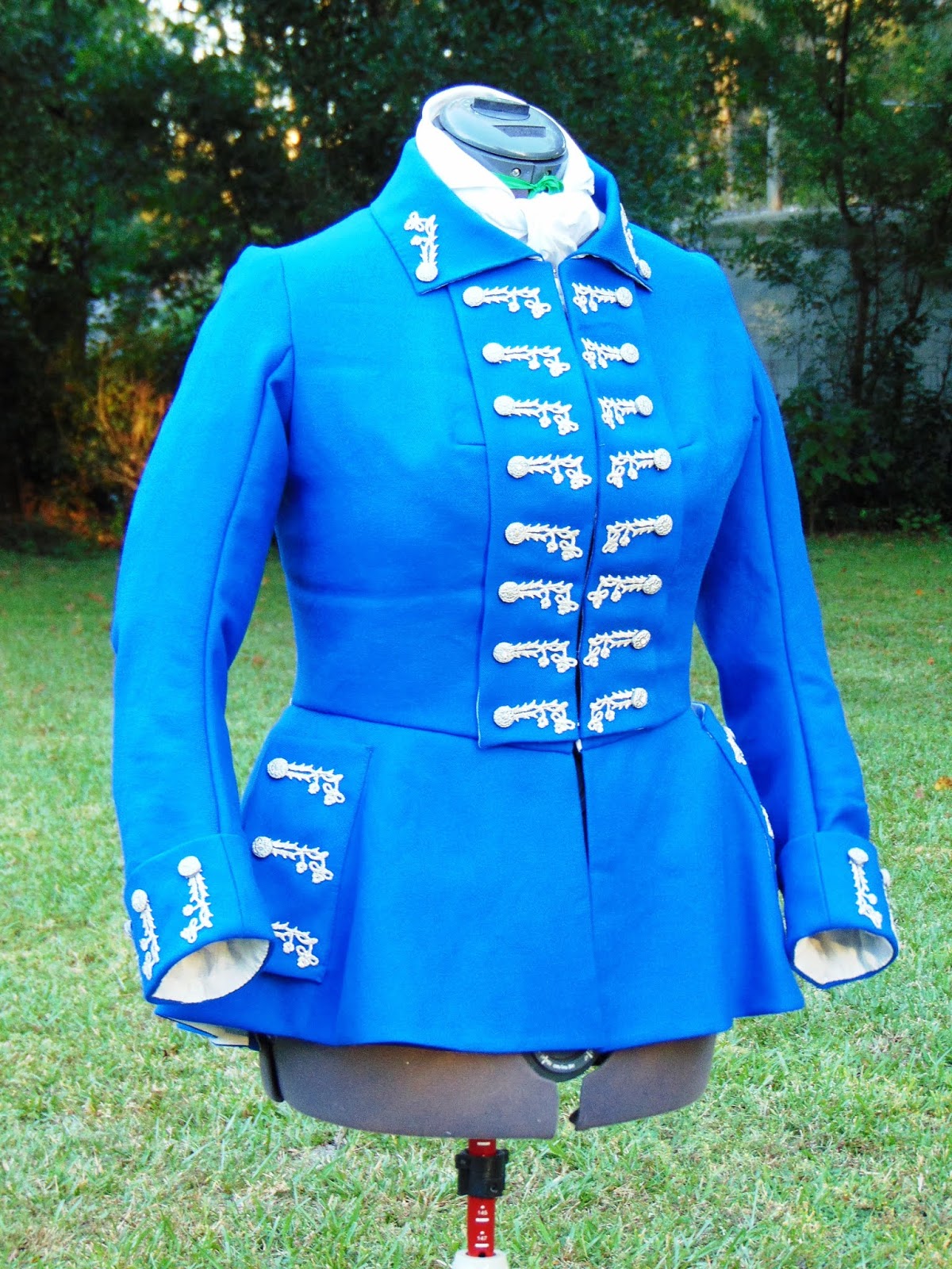 The Antique Sewist: JP Ryan Riding Habit - Royal Blue