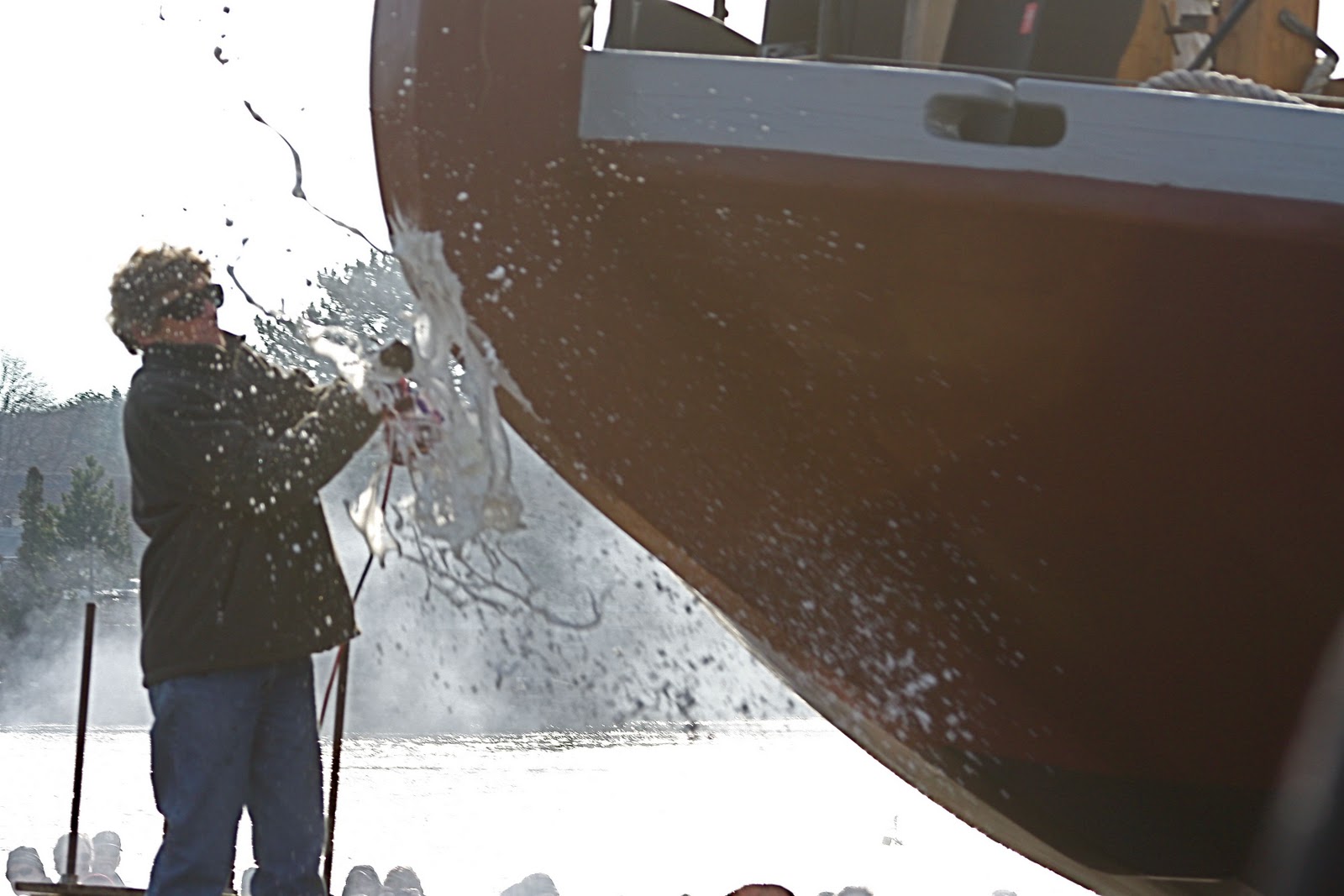 Boatbuilding With Burnham: Launching the new Gundalow in the Piscataqua ...