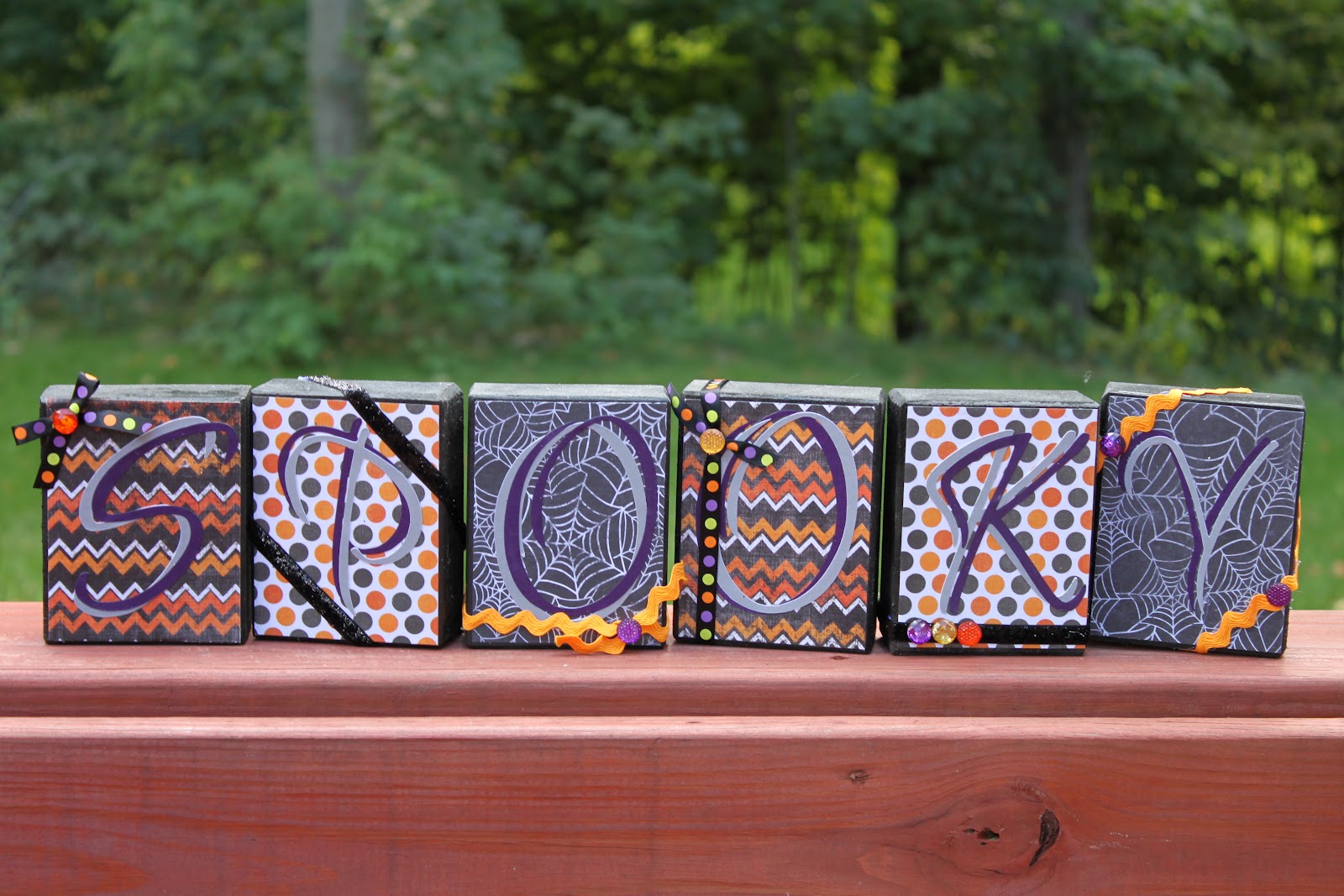 Handmade Happiness: Fall Letter Blocks