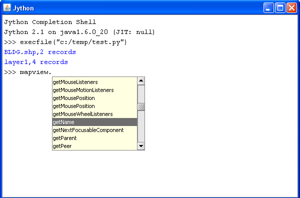 Dominoc925 Simple Gvsig Jython Console Script To List Layers In A Map View 
