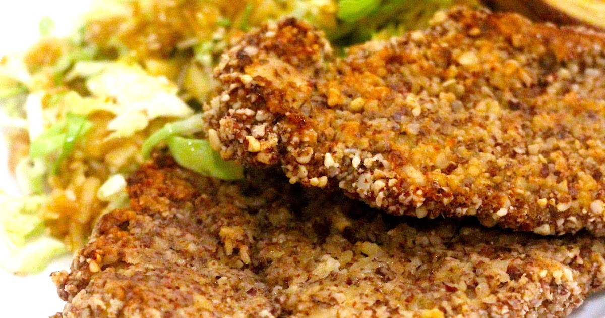 Panados de Frango com Amêndoas no Forno - Comida