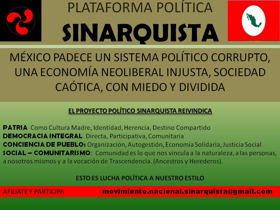 MOVIMIENTO NACIONAL SINARQUISTA: 1/10/12 - 1/11/12
