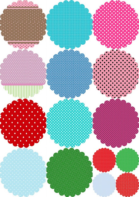 Free Printable Labels with Polka Dots. | Oh My Quinceaneras!